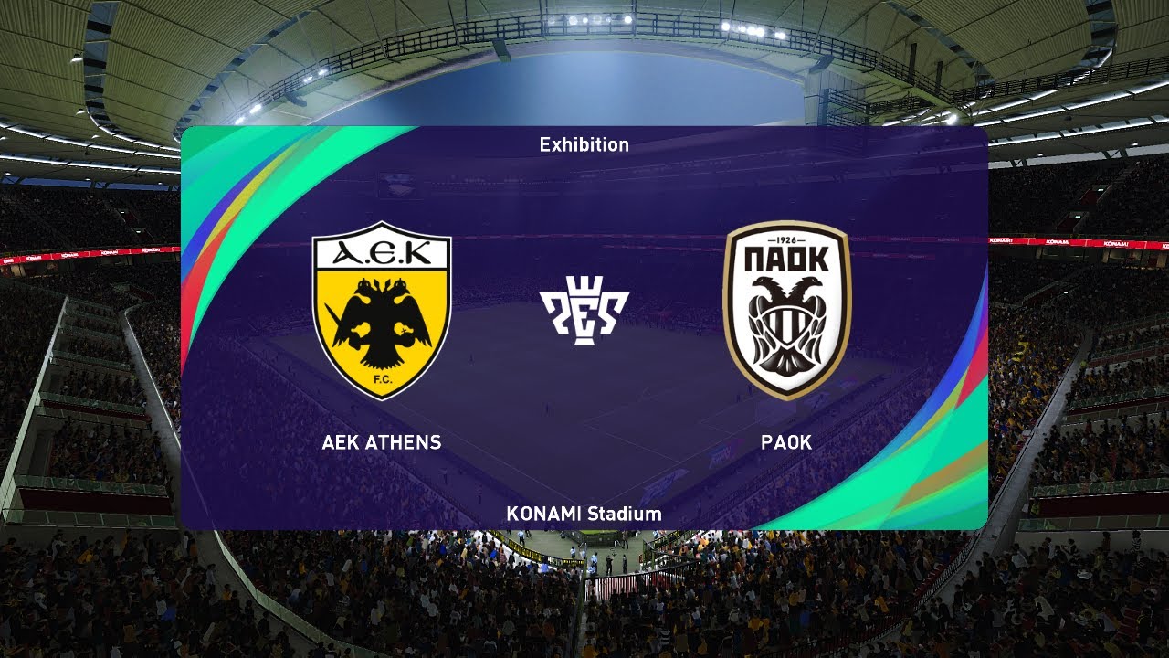 ΑΕΚ – ΠΑΟΚ (24/05/2023) Τελικός Κύπελλο Ελλάδας PES 2021 - YouTube