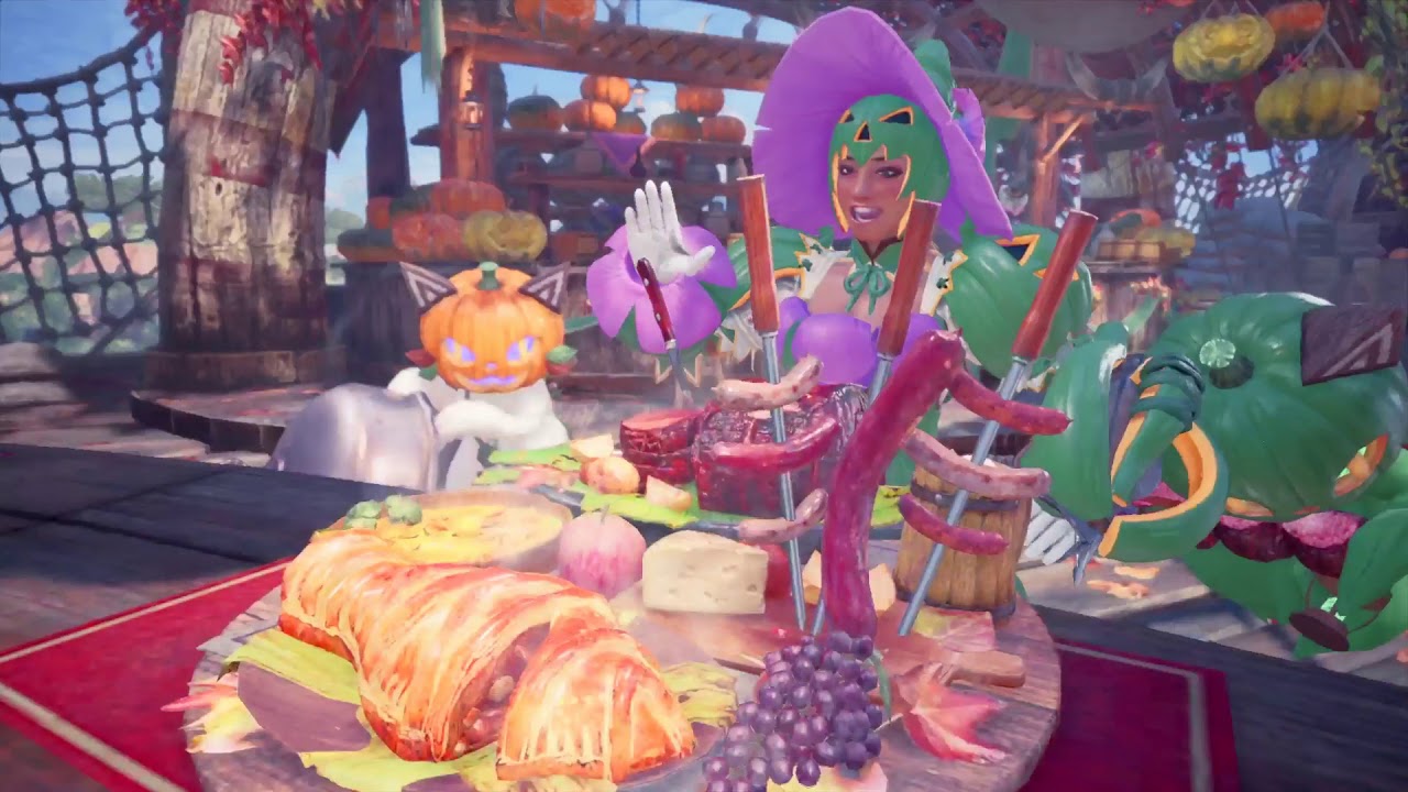 Monster Hunter: World - All Seasonal Platters Animations - YouTube
