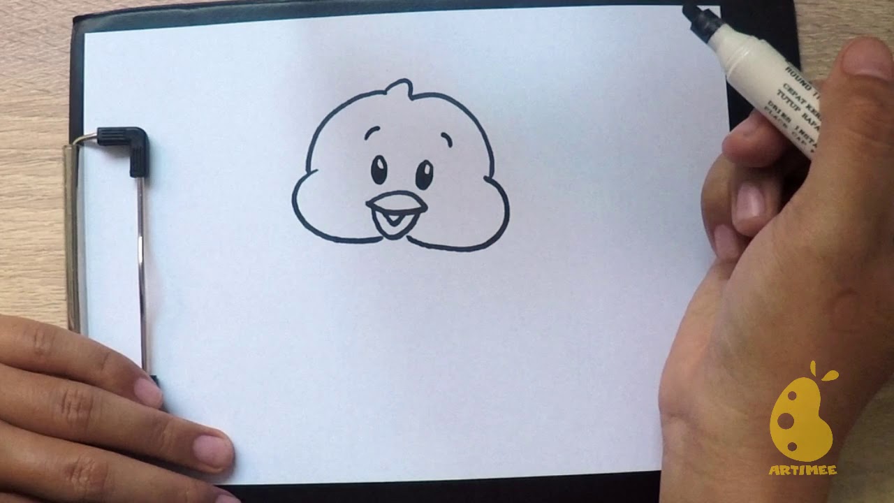 How to Draw chubby bird - YouTube