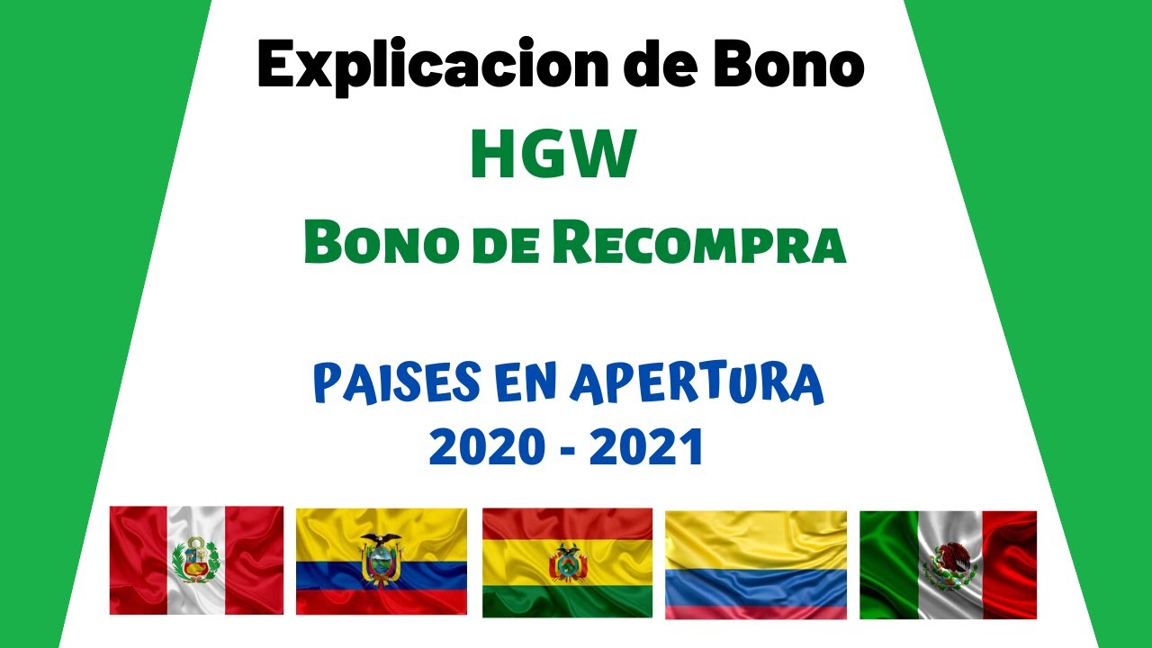 Bono de Recompra HGW - YouTube