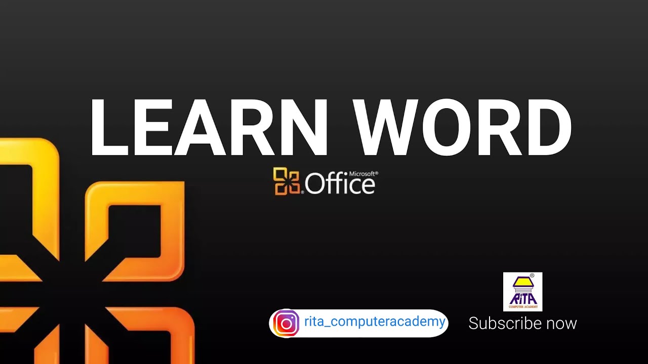 How to create Nameplate in Ms Word | RITA Computer Academy - YouTube