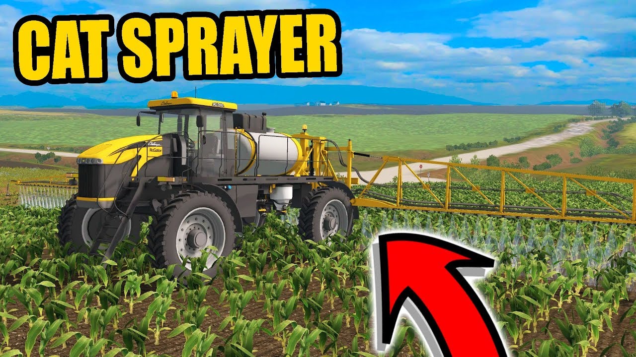 IT'S SPRAYING TIME! 60FT CAT SPRAYER | FARMING SIMULATOR 2017 | EP#37 ...