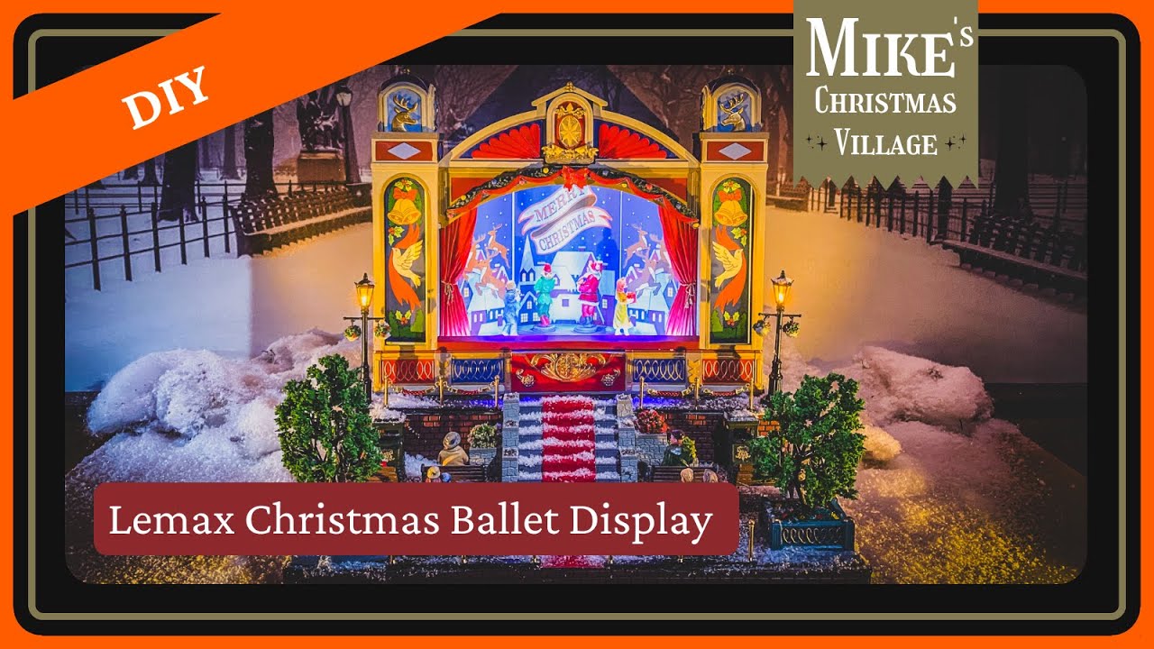 Create Your Own 2023 Lemax Christmas Village | DIY Christmas Ballet Display - YouTube