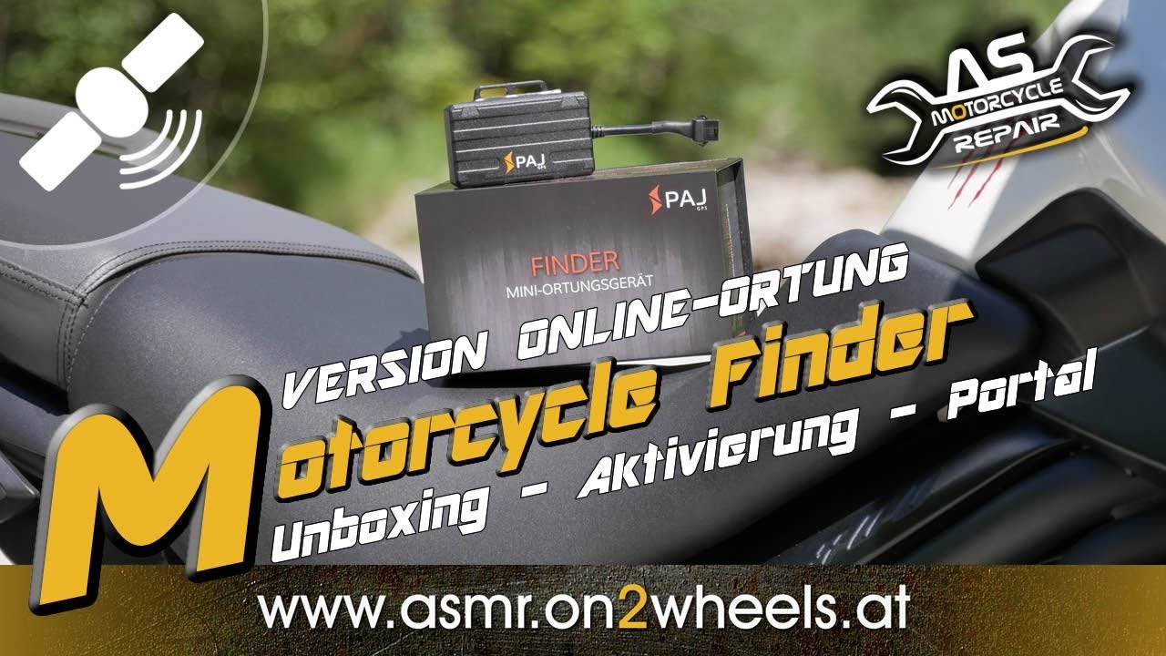 PAJ MOTORCYCLE FINDER "VERSION ONLINE ORTUNG" UNBOXING - AKTIVIERUNG ...