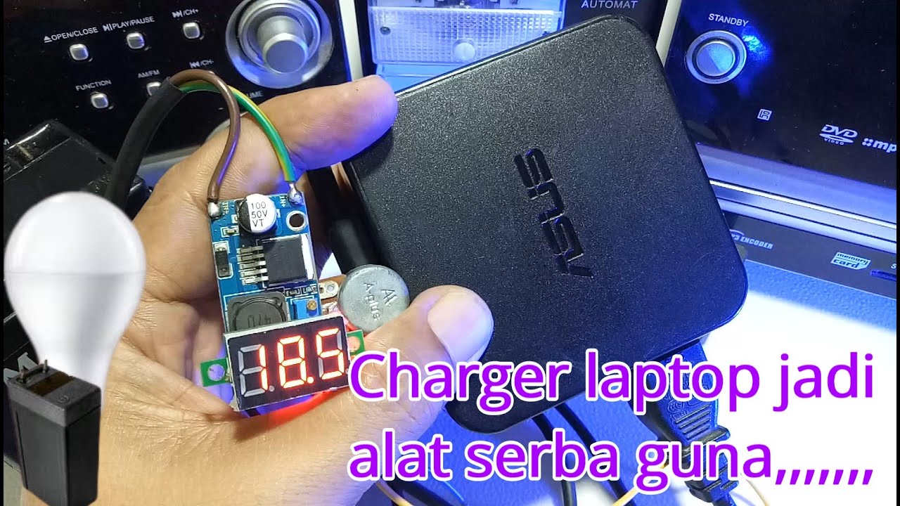 MEMANFAATKAN CHARGER LAPTOP JADI ALAT MULTI GUNA - YouTube