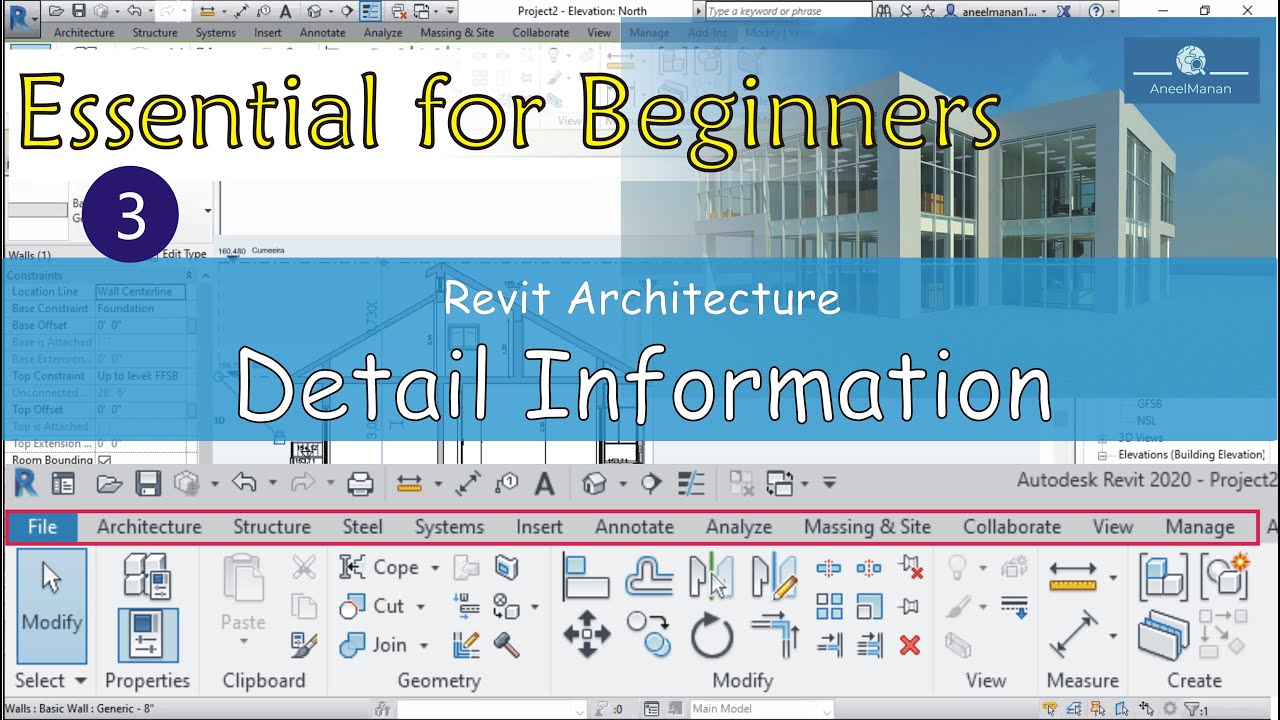 Revit Detail Interface - Essential for Beginner - Part 3 - YouTube