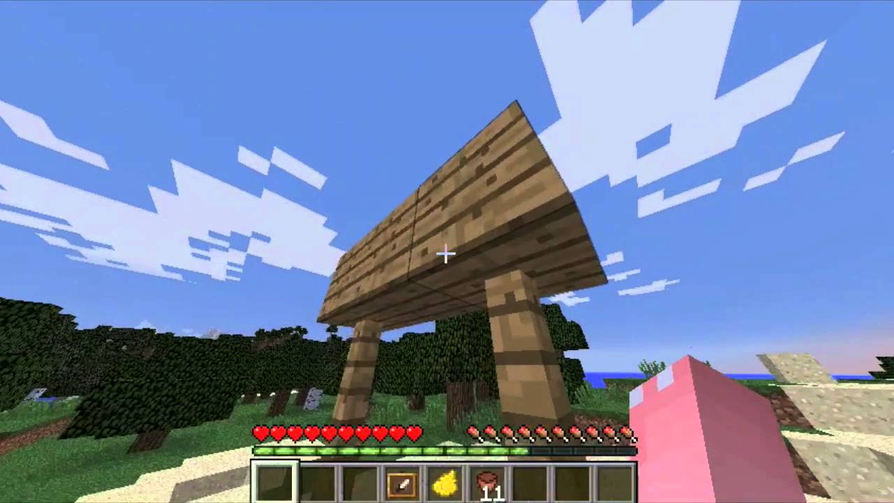 Minecraft: How to make a lemonade stand - YouTube