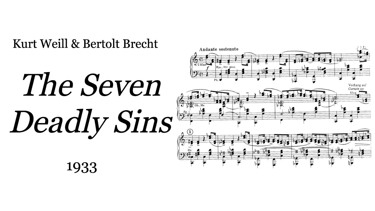 Kurt Weill & Bertolt Brecht - The Seven Deadly Sins (Die sieben ...