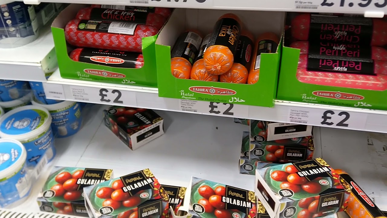 halal food Tesco Extra Slough - YouTube