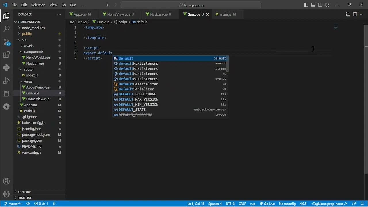 TUTORIAL HOMEPAGE MENGGUNAKAN VUE JS - YouTube