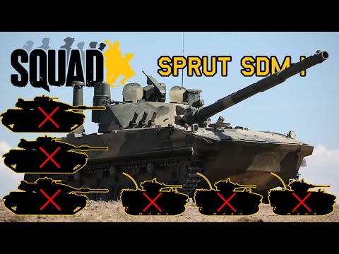 SPRUT Light Tank DESTROYING Turkish MBTs | Squad Gameplay