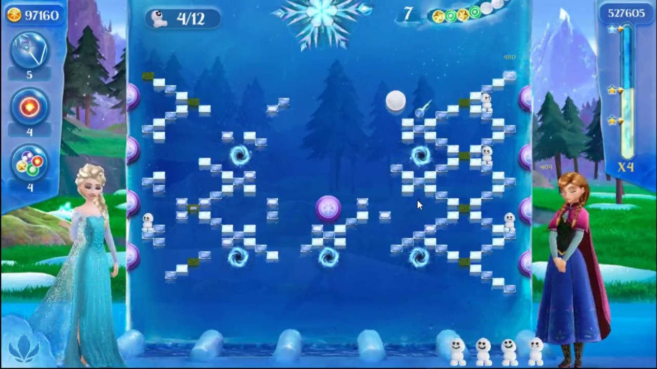 Frozen Free Fall: Icy Shot Level 188 - NO BOOSTERS ☃☃☃ - YouTube