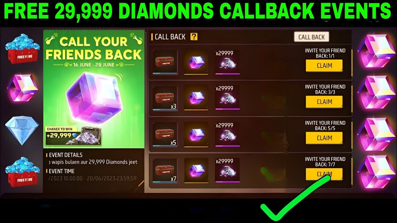 free rewards | callback events free rewards - YouTube