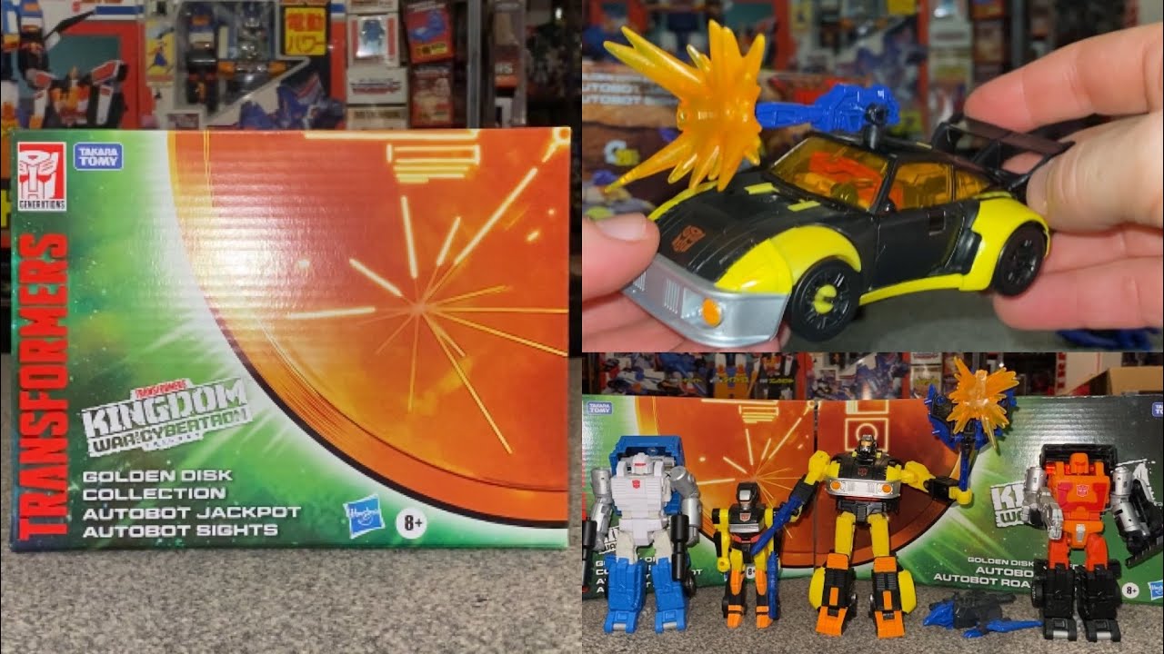 Transformers golden disk jackpot and sights unbox and review. G1 ...
