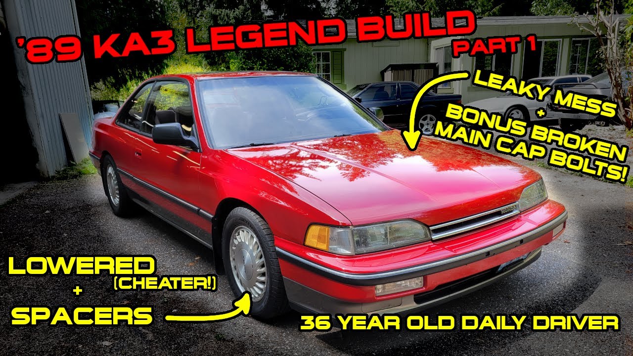 1989 KA3 Legend Coupe Build Part 1 - Acquisition, Paint Polishing ...