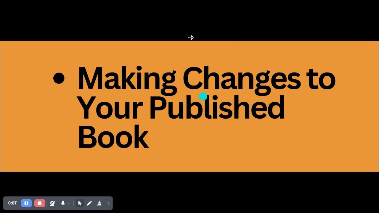 How to Make Changes to Your Published Book on Amazon: Editing and ...