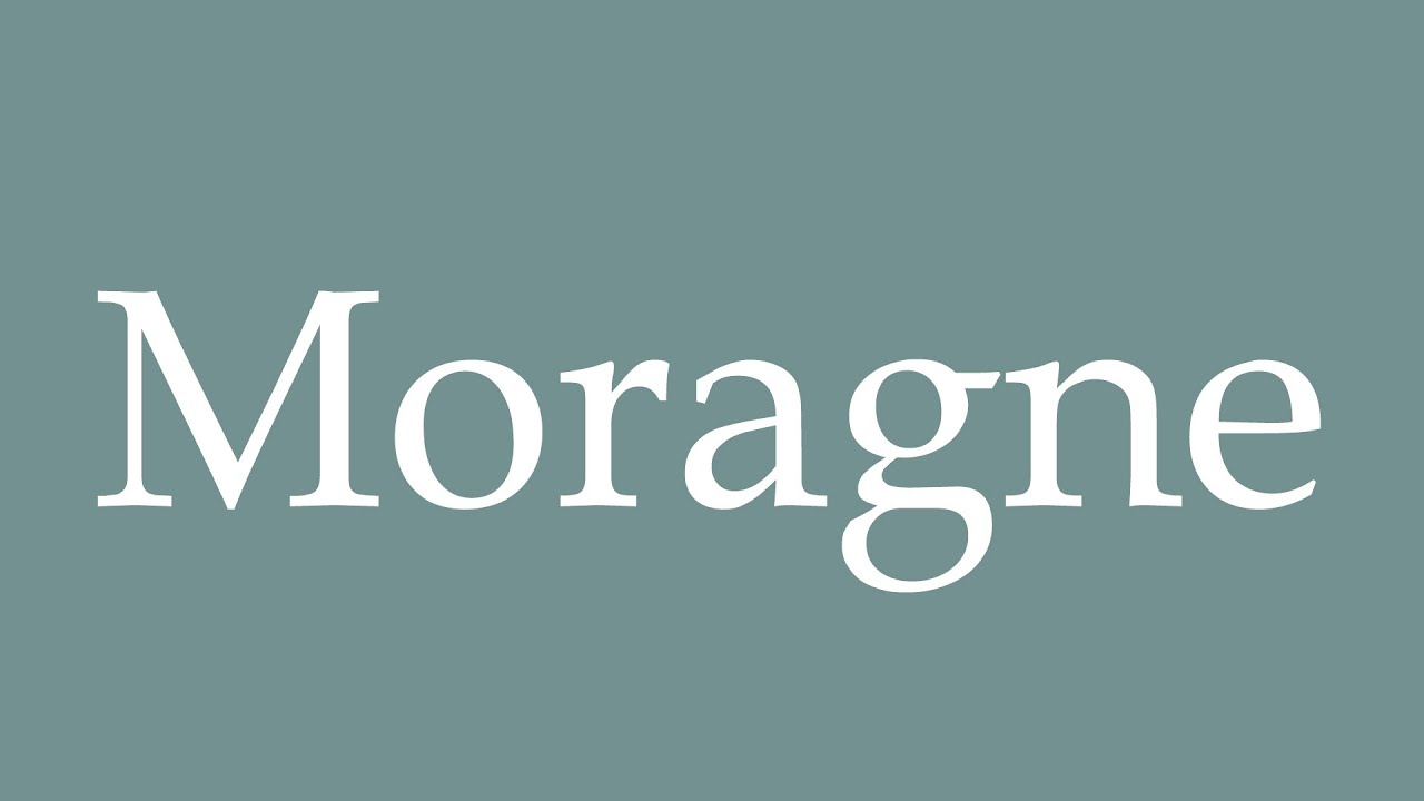 How to Pronounce ''Moragne'' Correctly in French - YouTube