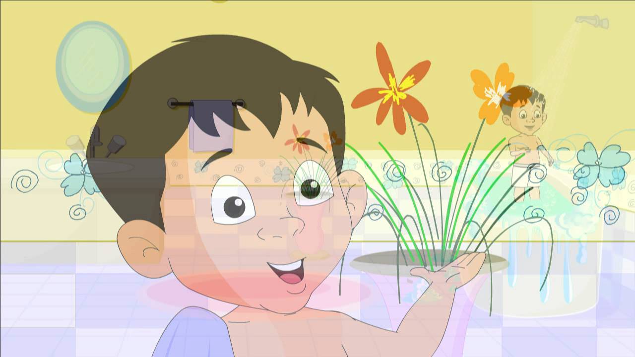 After A Bath || Animated Rhymes For Children || KidsOne - YouTube