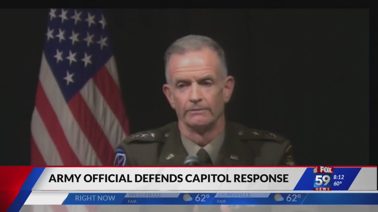 Army official defends Capitol response - YouTube