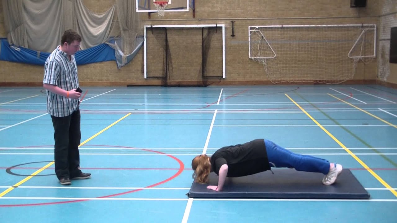 Press up test - YouTube