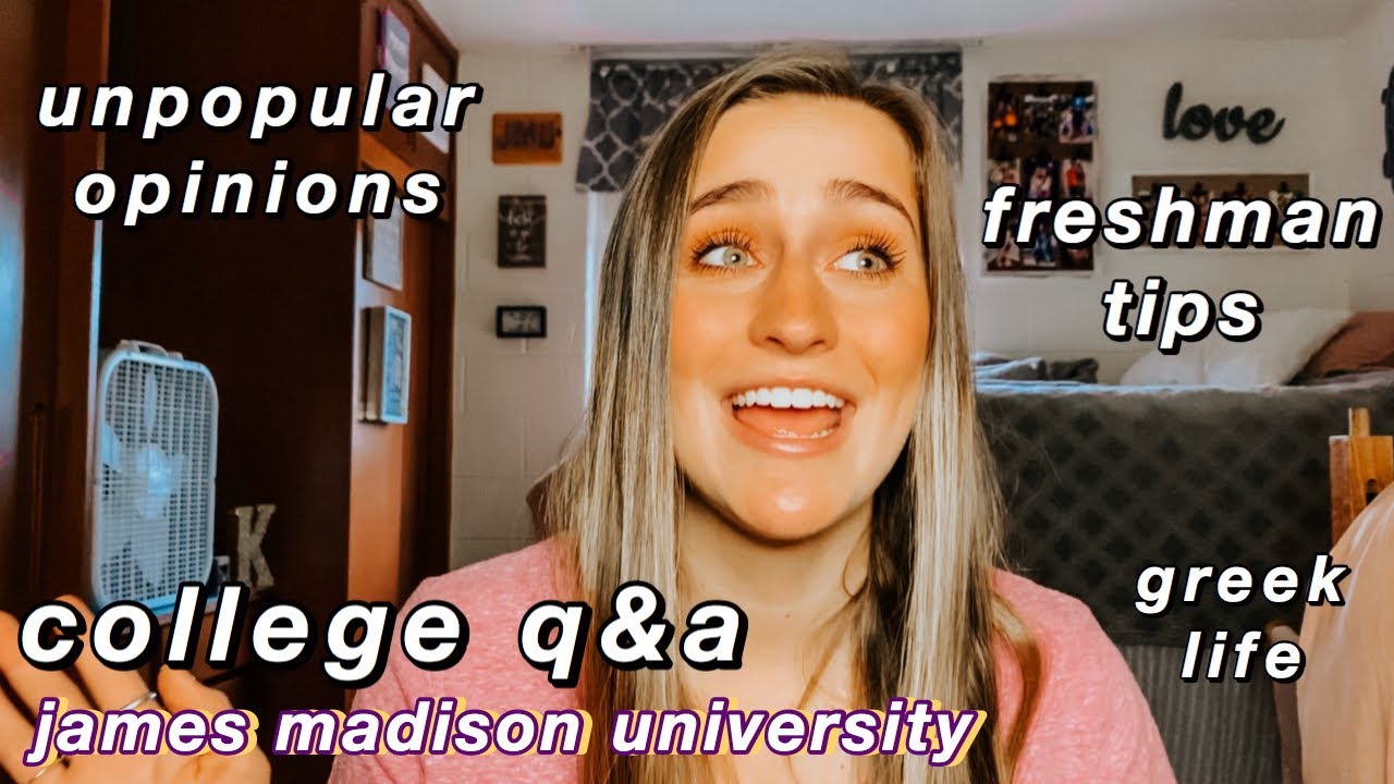 college q&a // freshman tips, unpopular opinions, greek life // James ...