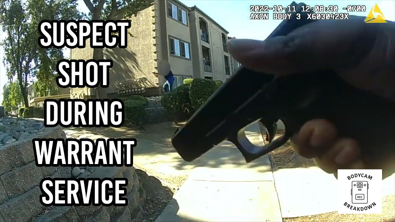 Police shoot suspect during warrant service - YouTube