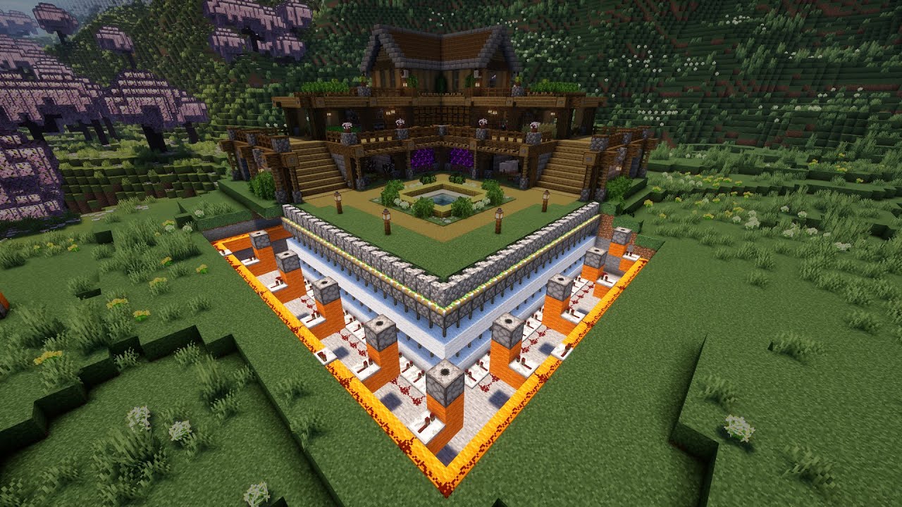 Minecraft: Ultimate Defense System Tutorial - YouTube