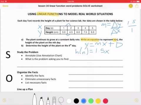 Using Linear Functions to Model Real World Situations - YouTube