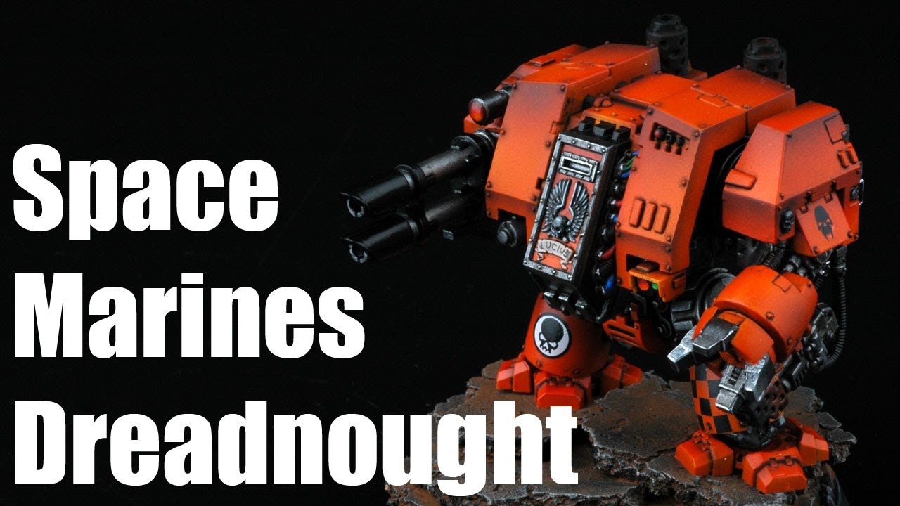 How to paint Space Marines Dreadnought? Astral Tigers Warhammer 40k ...