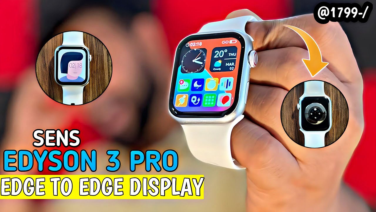 SENS Edyson 3 pro smartwatch unboxing & review⚡️Best Bluetooth calling ...