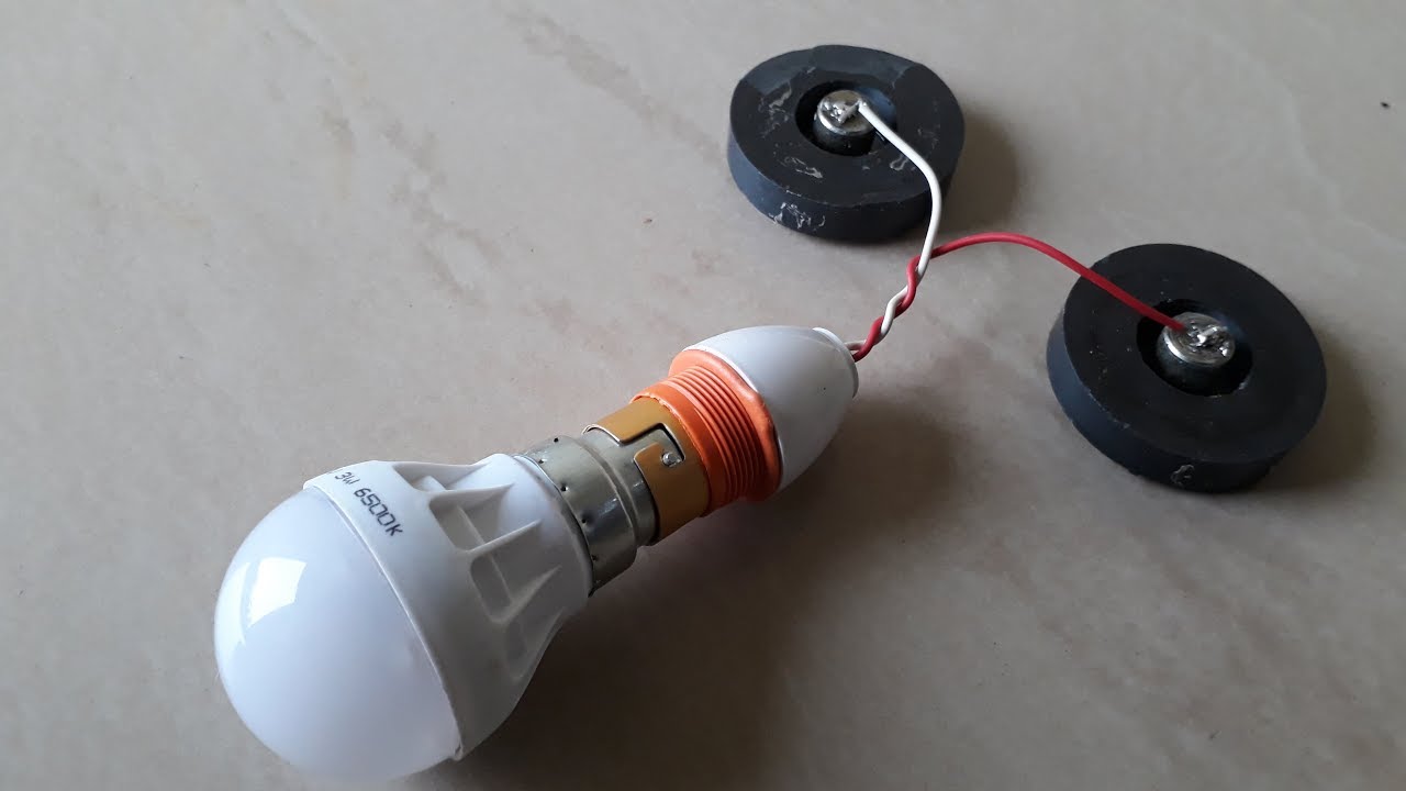 Free Energy Generating Device with Light Bulb - YouTube