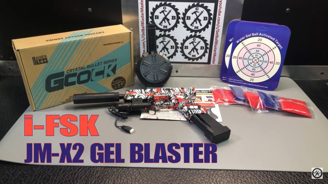 Showcase-Setup- Demo & FPS Test: i-FSK JM-x2 Glock Gel Ball Blaster ...