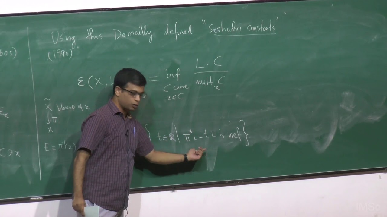Some results on Seshadri constants Krishna Hanumanthu, CMI, Chennai ...