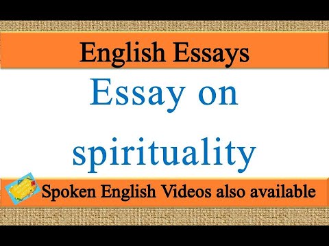 Write an essay on spirituality in english | Essay writing on ...