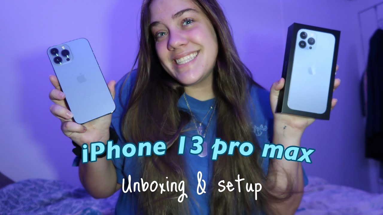 iPhone 13 pro max unboxing + setup - YouTube
