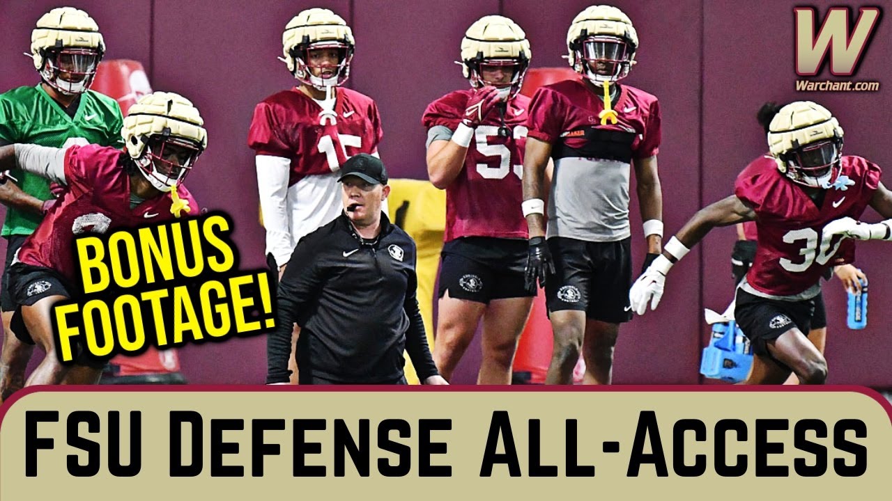 FSU Football | Florida State Spring Practice BONUS FOOTAGE Defense All ...