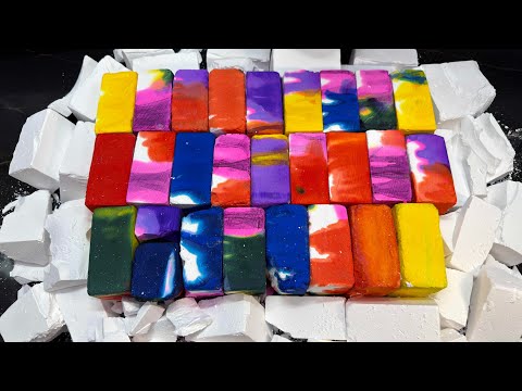 Start September to Most Satisfying Rainbow Chalk Crush 🎨