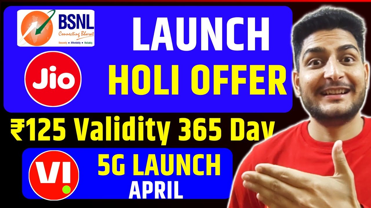 Jio, Bsnl New Holi Offer | Jio Ev Scooty Launch | Vi 5g Official Launch ...