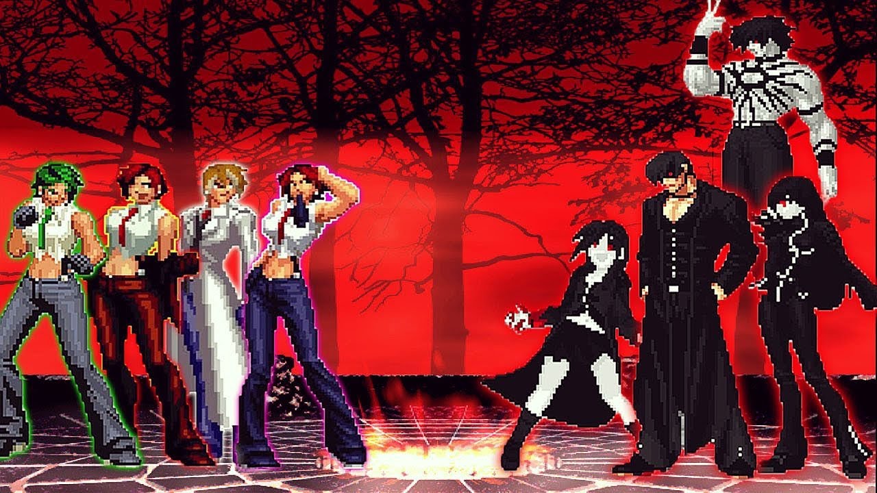 [Mugen KOF] Orochi Iori BF Remake Vs Vanessa Team - YouTube