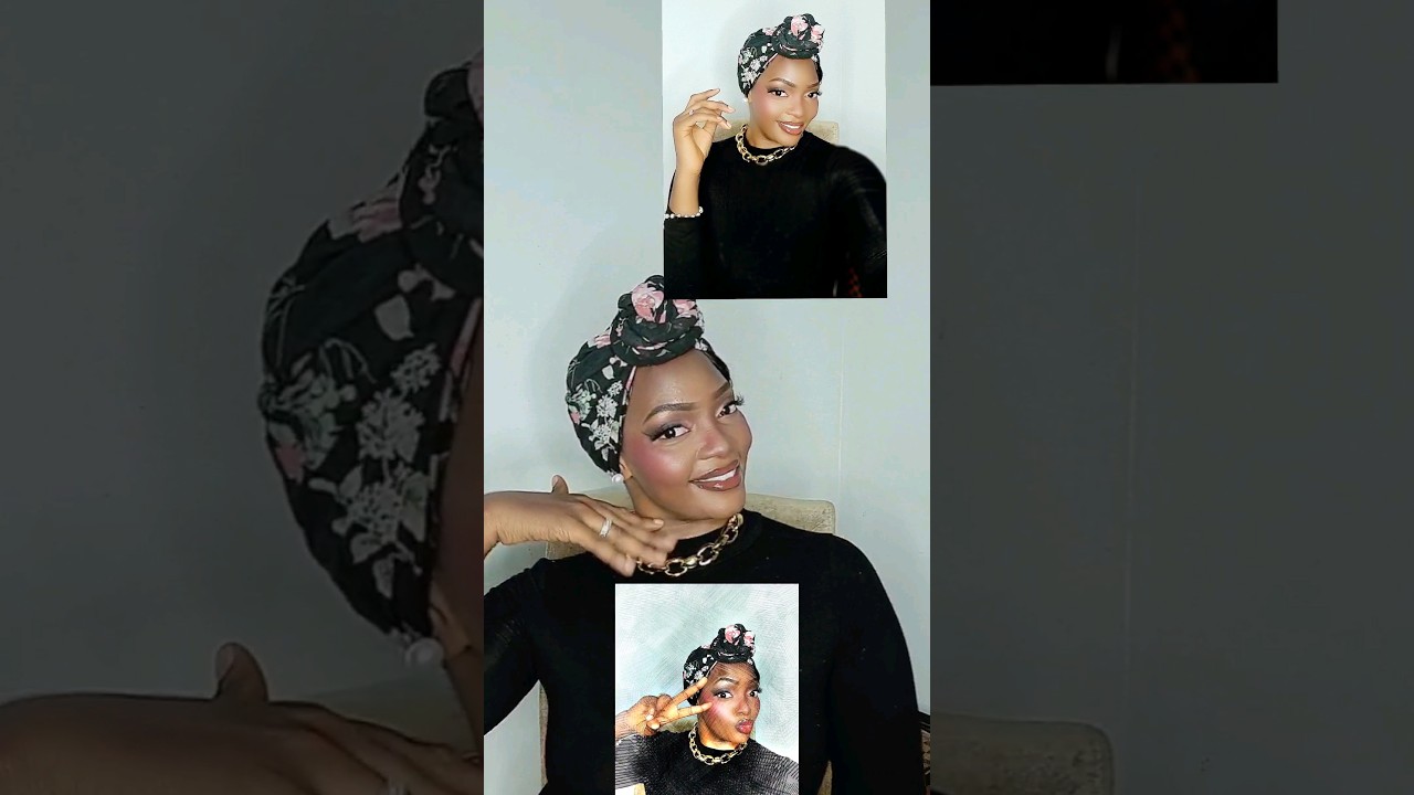 Simple head wrap tutorial from modern Classic #headwrap #turbantutorial - YouTube