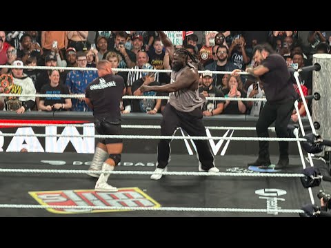 Oba Femi Brawls with The Vision - WWE Raw 9/7/2026