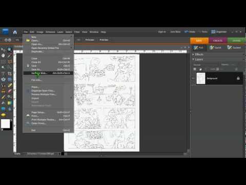 Scanning your Comic Pencil Drawings in Preparation for Inking - YouTube
