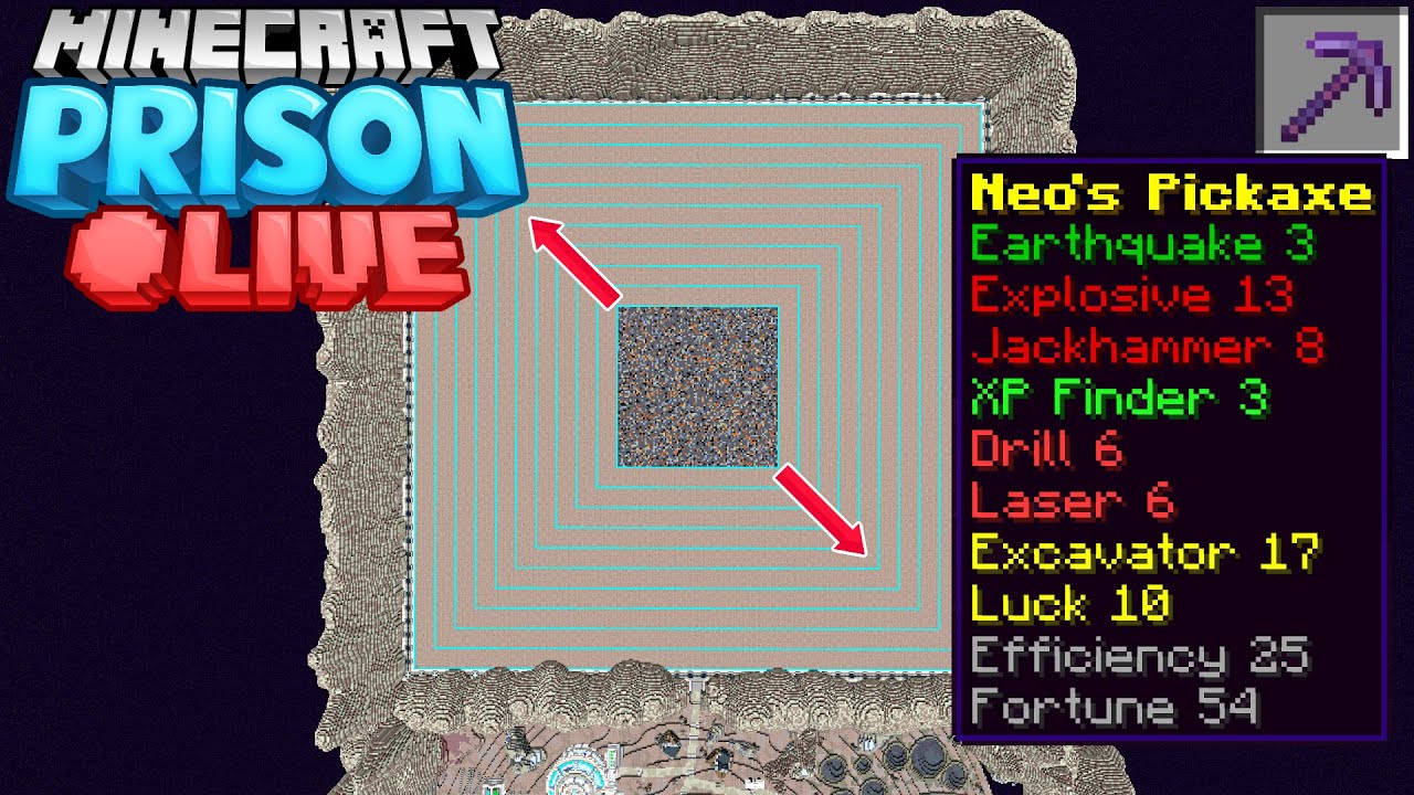 Making a GIANT MEGA Mine on my Minecraft Prison Server (Live EP4) - YouTube