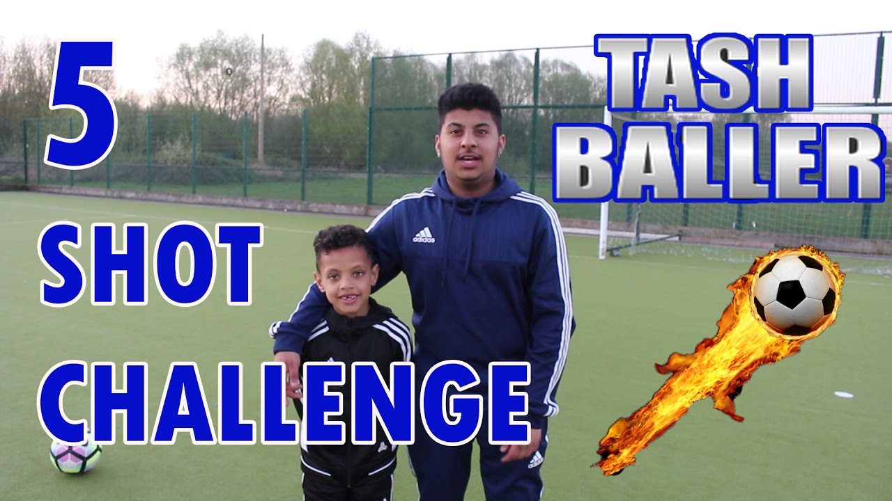FOOTBALL CHALLENGE | 5 SHOT CHALLENGE | TASH BALLER - YouTube