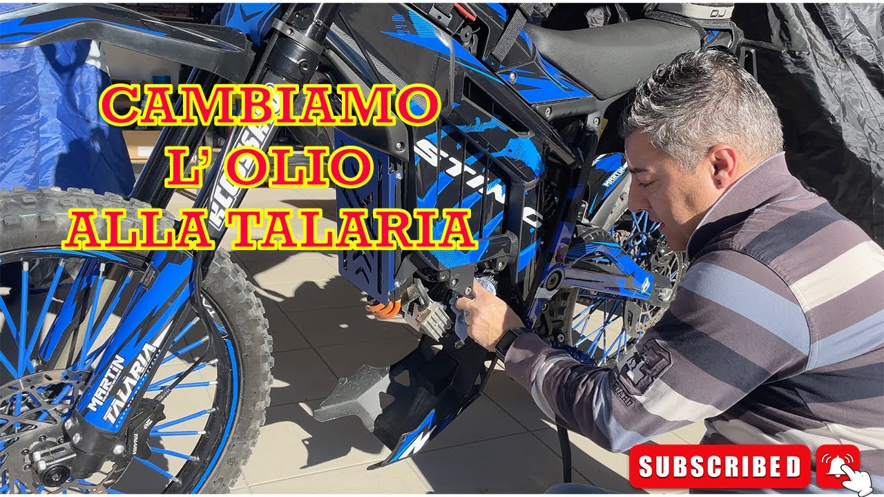 TUTORIAL CAMBIO OLIO TALARIA STING 4000 - OIL CHANGE - YouTube
