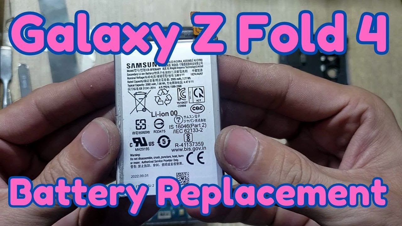 Samsung Galaxy Z Fold 4 Battery Replacement - YouTube
