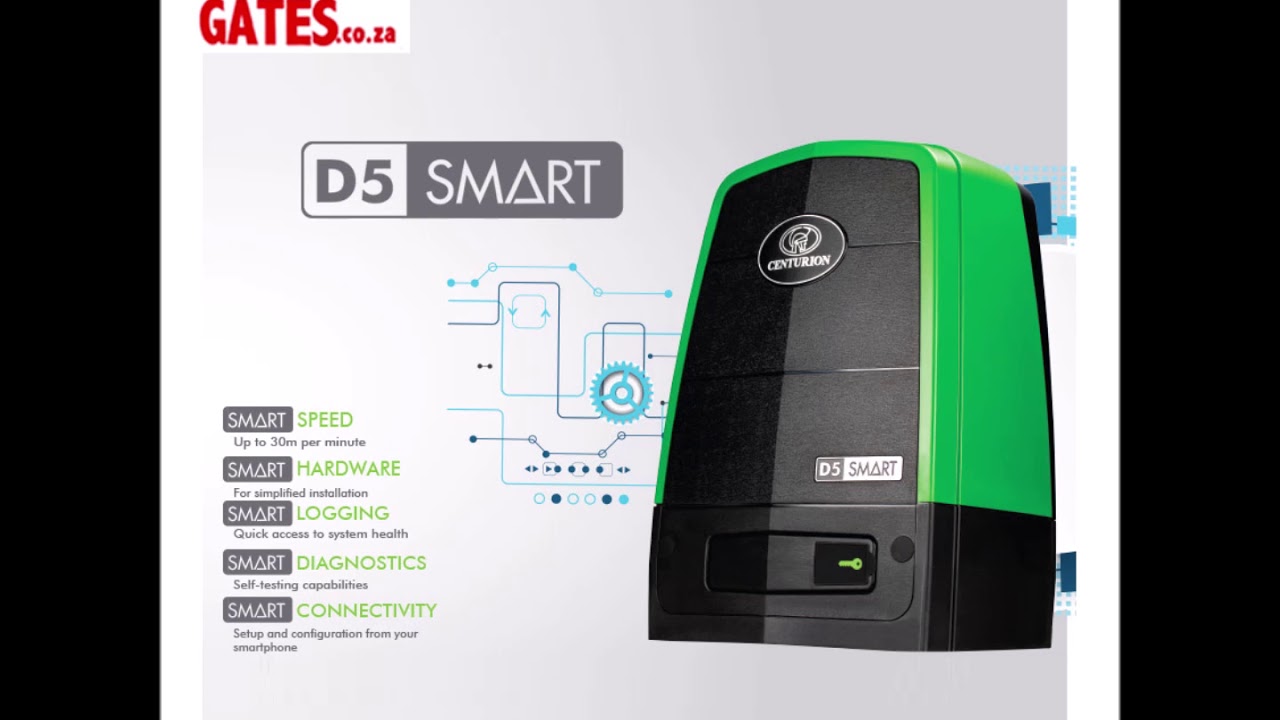 Centurion D5 Smart sliding gate motor - YouTube