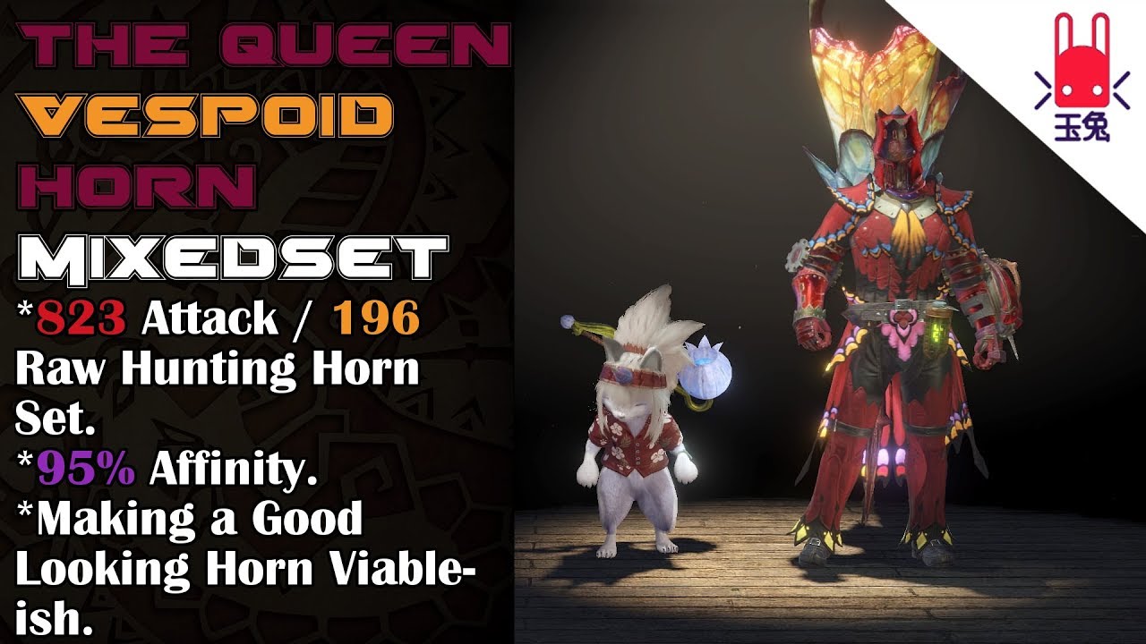 The Great Queen Vespoid Horn Mixed Set's | Queen Vespoid Hunting Horn ...