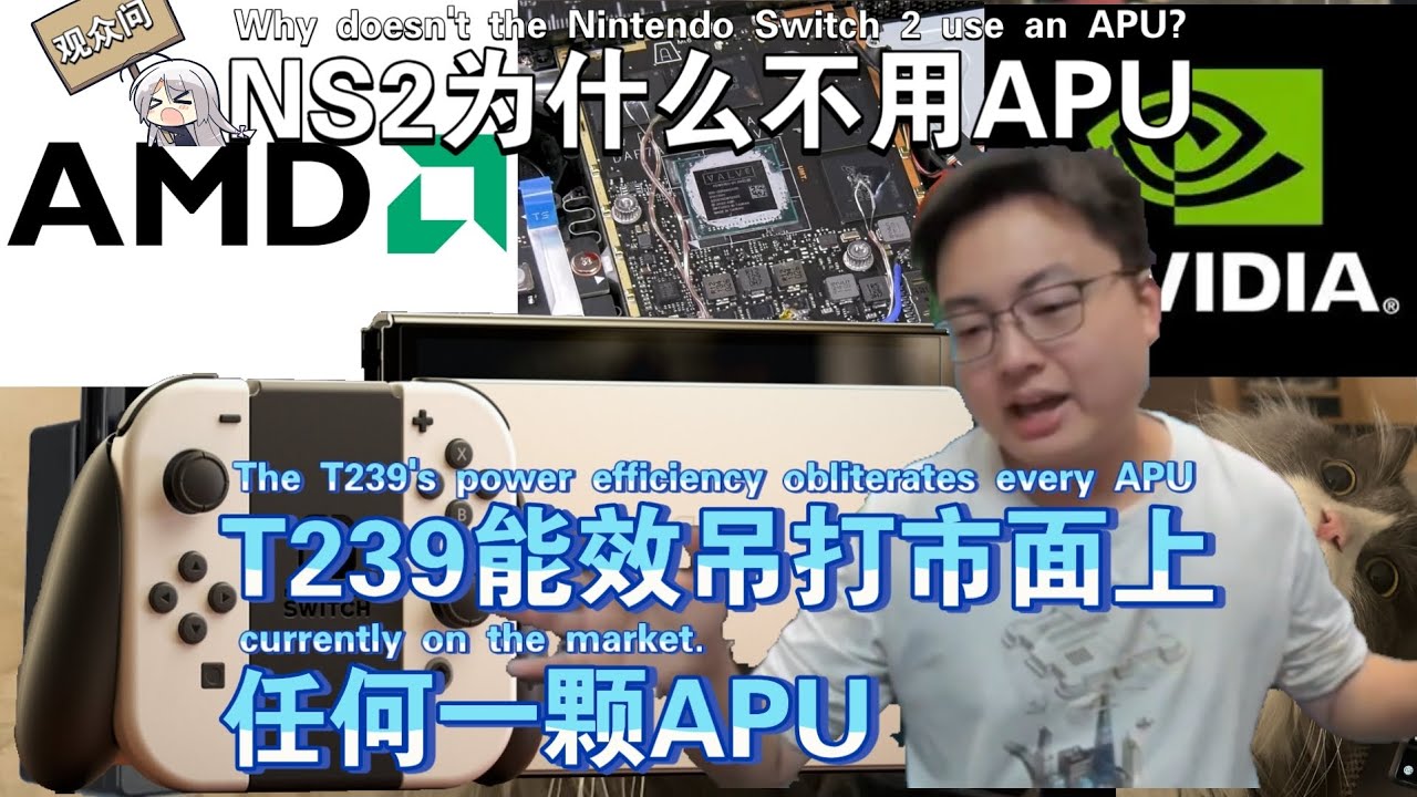 【极客湾】观众：NS2为什么不上APU 云飞:T239能效吊打市面上任何一颗APU - YouTube