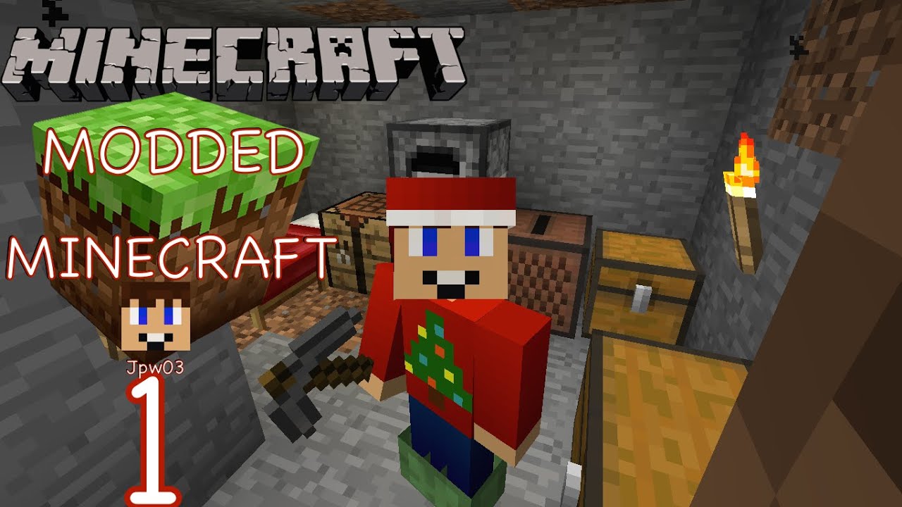PERFECT START: Super Modded Minecraft with Jpw03 Episode 1! - YouTube